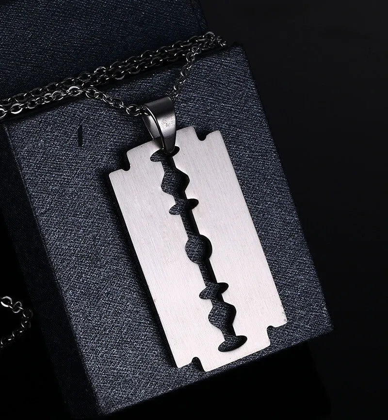 Steel Rainbow Razor Blade