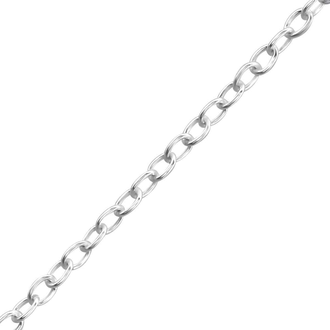 Adjustable Silver Chain for Pendants and Necklaces
