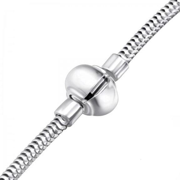 Silver Locking bangle bracelet