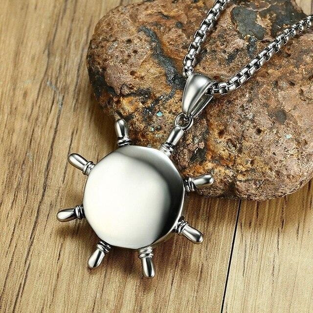 Working Compass Necklace for Men